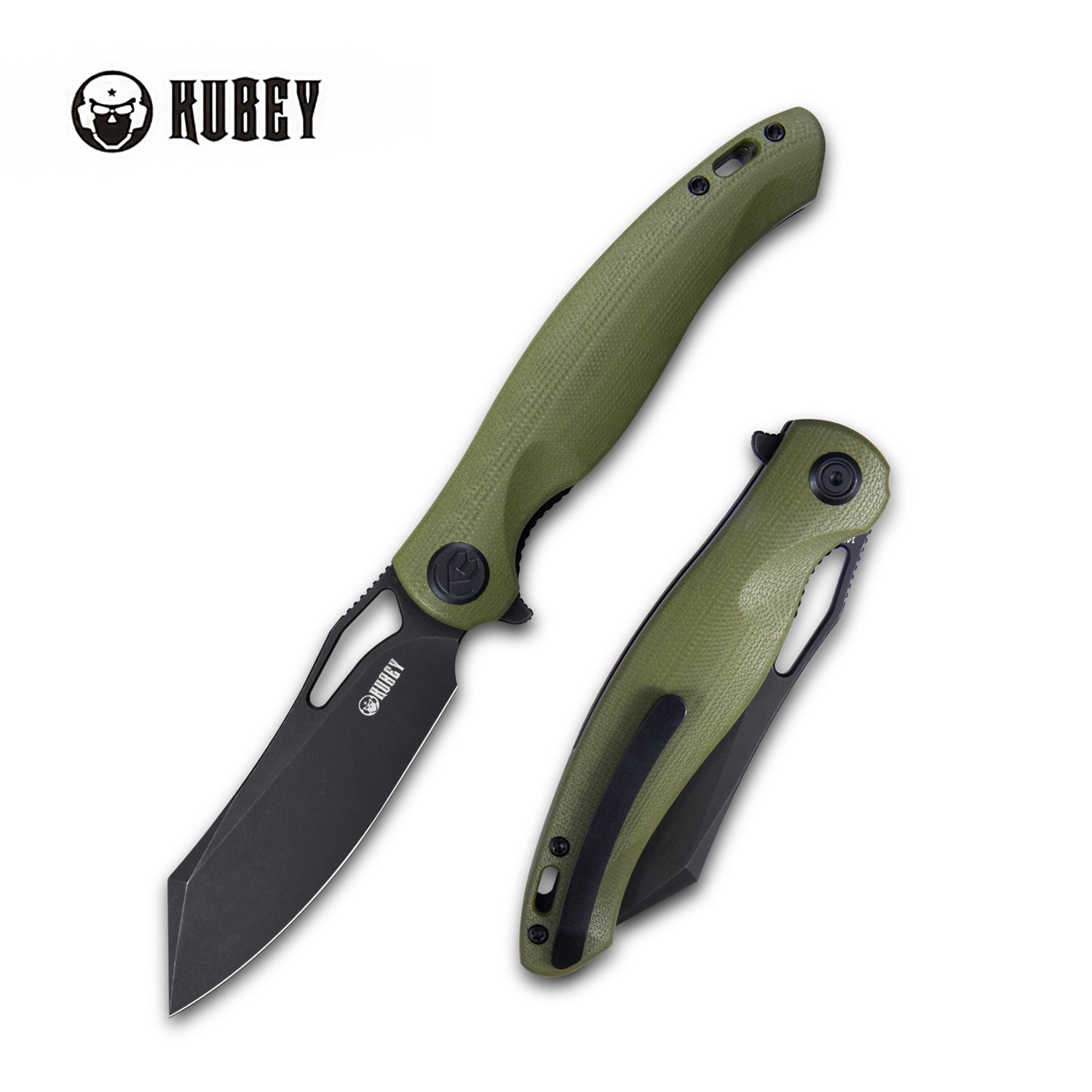 Drake Liner Lock Folding Knife Green G10 Handle 3.74'' Dark Stonewashe