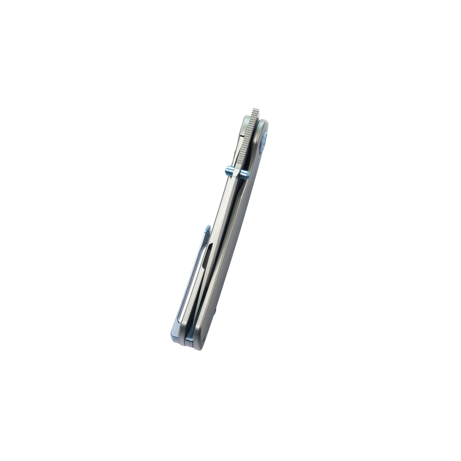 Momentum Frame Lock Front Flipper Pocket Folding Knife Grey Titanium H